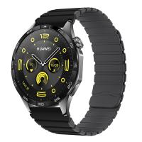 China Breathable Silicone Magnetic Watch Strap 22mm for Huawei GT3 GT2 for Gear S3 Frontier Adjustable Sport Classic Watch Bands for sale