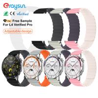 China Breathable Silicone Magnetic Watch Strap 22mm for Huawei GT3 GT2 for Gear S3 Frontier Adjustable Sport Classic Watch Bands for sale