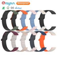 China Eraysun Sport Wristband Strap for Huawei Watch GT5/Pro 46mm for Redmi Watch5 Active 22mm Two-color Magnetic Silicone Watch Band for sale