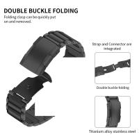 China Eraysun  22mm 3 Beads Buckle Titanium Strap Universal Watch Band for Huawei 1/Samsung for sale
