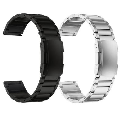 China Eraysun  22mm 3 Beads Buckle Titanium Strap Universal Watch Band for Huawei 1/Samsung for sale