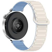 China Soft for Huawei Watch GT5 41mm GT5 Pro 42mm Sport Wristband Strap Industrial 18mm Two-color Magnetic Silicone Watch Bands for sale