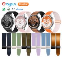 China Eraysun Magnetic Watch Band Leather 20mm 22mm Watch Strap for Huawei Watch GT5/4/3 46mm Smart Bracelet Replaceable Wristband for sale