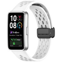 China Eraysun Silicone Fashion Sport Watch Strap for Band 10 9 8 NFC Replacement Breathable High Quality Butterfly Buckle for sale