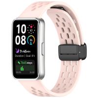 China Eraysun Silicone Fashion Sport Watch Strap for Band 10 9 8 NFC Replacement Breathable High Quality Butterfly Buckle for sale