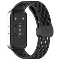 China Eraysun Silicone Fashion Sport Watch Strap for Band 10 9 8 NFC Replacement Breathable High Quality Butterfly Buckle for sale