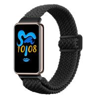 China Eraysun Elastic Nylon Solo Watch Strap for Honor Band 10 9 Women Men Loop Braided Adjustable Magnetic Clasp Watch Bands for sale