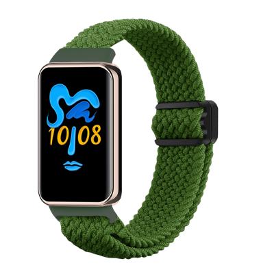 China Eraysun Elastic Nylon Solo Watch Strap for Honor Band 10 9 Women Men Loop Braided Adjustable Magnetic Clasp Watch Bands for sale