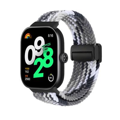 China Eraysun Nylon Braided Loop Strap Magnetic Buckle Breathable for Xiaomi Band 9 8 Pro for Redmi Watch 4 5 Adjustable Watch Band for sale