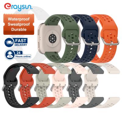 China Eraysun Wholesale Silicone Strap for Amazfit Bip 6 (A2435) Replacement Bracelet Waterproof Sport Smart Watch Band for sale
