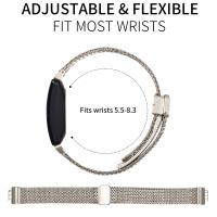 China Magnetic 16mm Milanese Watch Band for Fitbit Inspire Strap Bracelet for Inspire 1/2 Stainless Steel Adjustable Watch Bands for sale