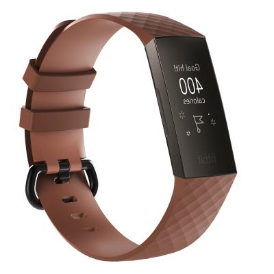 China Eraysun Replacement Watch Strap Fitness Sport Breathable Wristband for Fitbit Charge 3/4 & Charge 3 SE Rubber Watch Bands for sale