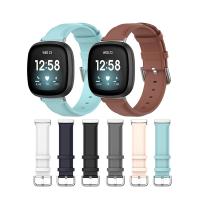 China Eraysun Genuine Waterproof  Watch Strap Men Women Adjustable for Fitbit Versa 4 3 Sense 2 Silicone Smart Watch Band for sale