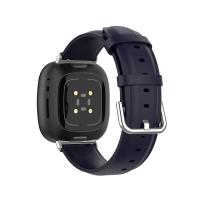 China Eraysun Genuine Waterproof  Watch Strap Men Women Adjustable for Fitbit Versa 4 3 Sense 2 Silicone Smart Watch Band for sale