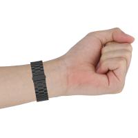 China Eraysun Adjustable Luxury Three Bead Gold Stainless Steel Smartwatch Strap for Versa 4 3 Sense 2 Universal Watch Band for sale