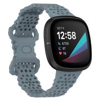 China Eraysun Carved Watch Strap for Fitbit Versa 4 Women Men, Breathable Waterproof Sport Watch Band Replacement Strap for sale