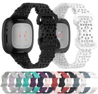 China Eraysun Carved Watch Strap for Fitbit Versa 4 Women Men, Breathable Waterproof Sport Watch Band Replacement Strap for sale