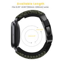 China Eraysun Belt Fabric Smartwatch Band for Fitbit Versa  1 2  Stainless Steel+Nylon+ABS Style Bracelet Sport Watch Bands for sale