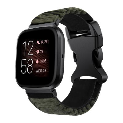 China Eraysun Belt Fabric Smartwatch Band for Fitbit Versa  1 2  Stainless Steel+Nylon+ABS Style Bracelet Sport Watch Bands for sale