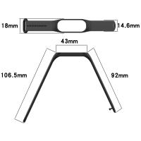 China Eraysun New Arrival Silicone Watch Bracelet Strap for Xiaomi Mi Band 7 6 5 NFC Band Rubber Watch Strap Bracelet Accessories for sale