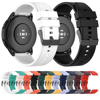 China 22mm Silicone Band for Mi Watch Universal Replacement Watchband for Xiaomi Color2 With Black Stainless Steel Buckle for sale