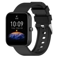 China Official Colorful Silicone Smart Strap for Amazfit Bip 3 Pro Bracelet Silver Buckle Wristband for sale