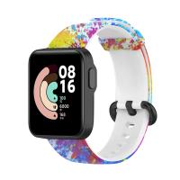China Eraysun Printed Silicone Band for Xiaomi Watch Lite/Redmi Watch Watchband Bracelet Strap Watermark Pattern Wristband for sale