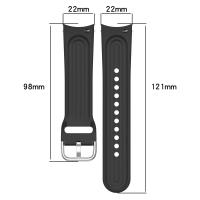 China Eraysun 22mm Curved End Silicone Watch Strap for Xiaomi Watch S1 Pro for sale
