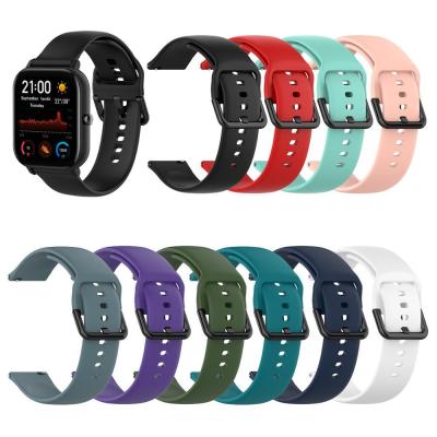 China Sport Silicone Watchband Strap for Xiaomi Huami Amazfit GTS/GTR 42mm/ Bip Lite Smart Watch Bracelet Band Colorful Replace Correa for sale