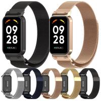 China Eraysun Colorful Integrated Milanese Stainless Steel Strap Fashion Smart Watch Band Accessories for Xiaomi Smart Band 8 Active for sale