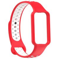 China Eraysun Two Colors Integrated Silicone Strap Soft Rubber Waterproof Fashion Smart Watch Band for Xiaomi Smart Band 8 Active for sale