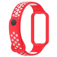 China Eraysun Two Colors Integrated Silicone Strap Soft Rubber Waterproof Fashion Smart Watch Band for Xiaomi Smart Band 8 Active for sale