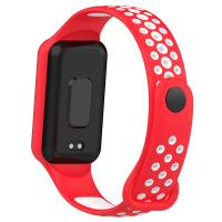 China Eraysun Two Colors Integrated Silicone Strap Soft Rubber Waterproof Fashion Smart Watch Band for Xiaomi Smart Band 8 Active for sale