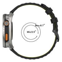 China 22mm Silicone Sport Watch Band for XiaoMi Watch S4 Rubber Two Color Watch Strap for Keep Watch Pilot1 WatchBand Bracelet for sale