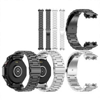 China Eraysun Stainless Steel Breathable 22mm for T-rex 3 Luxury Smart Watch Waterproof Replaceable Metal Watch Strap for sale