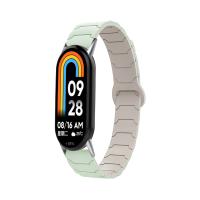 China Eraysun Soft Silicone Magnetic Strap for Xiaomi Mi Band 8 9 Luxury Sport Rubber Breathable Adjustable Watch Band for sale