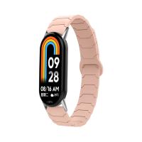China Eraysun Soft Silicone Magnetic Strap for Xiaomi Mi Band 8 9 Luxury Sport Rubber Breathable Adjustable Watch Band for sale