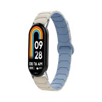 China Eraysun Soft Silicone Magnetic Strap for Xiaomi Mi Band 8 9 Luxury Sport Rubber Breathable Adjustable Watch Band for sale