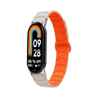 China Eraysun Soft Silicone Magnetic Strap for Xiaomi Mi Band 8 9 Luxury Sport Rubber Breathable Adjustable Watch Band for sale