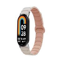 China Eraysun Soft Silicone Magnetic Strap for Xiaomi Mi Band 8 9 Luxury Sport Rubber Breathable Adjustable Watch Band for sale