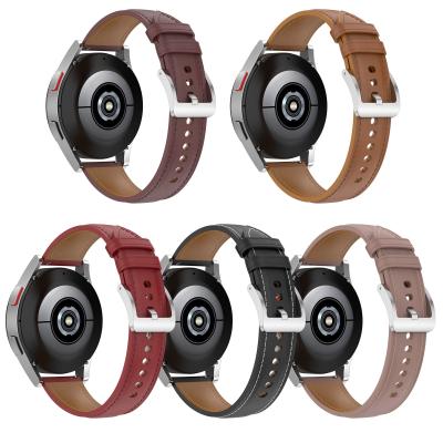 China Eraysun 20mm Genuine Leather Watch Strap for GTS Garmin Forerunner for -High-quality for sale