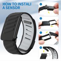 China Eraysun Sport Rubber Band Soft-Touch Silicone Waterproof Sweatproof Replacement Rubber Breathable for Whoop 4.0 5.0 Watch Bands for sale