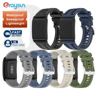 China Eraysun Sport Silicone Nylon Strap for WHOOP 4.0 3.0 Watch Strap Composite Performance Fitness Watch Band for sale