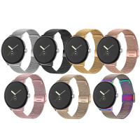 China Luxury Milanese Loop for Google Pixel Watch Stainless Steel Bracelet Metal Wrist Strap for Man for sale