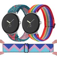 China Eraysun Nylon Loop Watch Band Strap for Google Pixel Watch Black Watch Adapter Wristband for sale