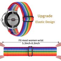 China Eraysun Nylon Loop Watch Band Strap for Google Pixel Watch Black Watch Adapter Wristband for sale