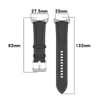 China Business Style Premium Leather Strap Bands for Google Pixel Watch Metal Connectors Adapter Watch Bands for Man Women for sale