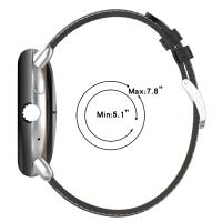 China Business Style Premium Leather Strap Bands for Google Pixel Watch Metal Connectors Adapter Watch Bands for Man Women for sale