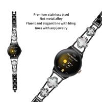 China Eraysun for Google Pixel Watch 2 1 3 41mm Diamond Metal Strap Replacement  Stainless Steel Moissanite Jewelry Clover Watch Band for sale