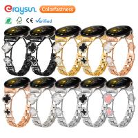 China Eraysun for Google Pixel Watch 2 1 3 41mm Diamond Metal Strap Replacement  Stainless Steel Moissanite Jewelry Clover Watch Band for sale
